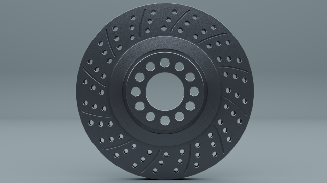 car brake disk 3D Model in Parts of auto 3DExport
