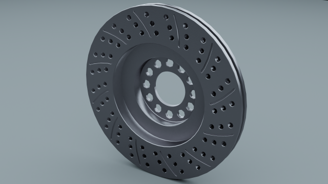car brake disk 3D Model in Parts of auto 3DExport