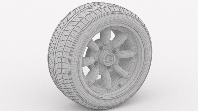 Car wheel 3D Model in Parts of auto 3DExport