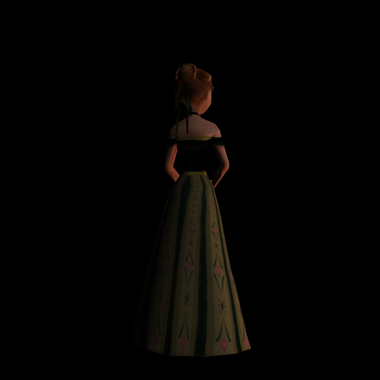 Anna - Frozen 3D Model in Cartoon 3DExport