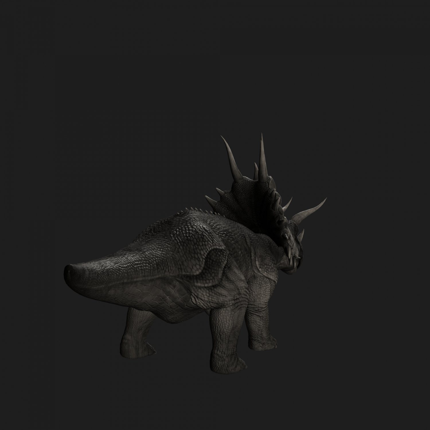 Animated Triceratops Dinosaur 3D Model in Dinosaur 3DExport