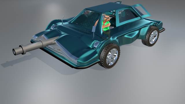 3d game car model style six 3D Model in Concept 3DExport