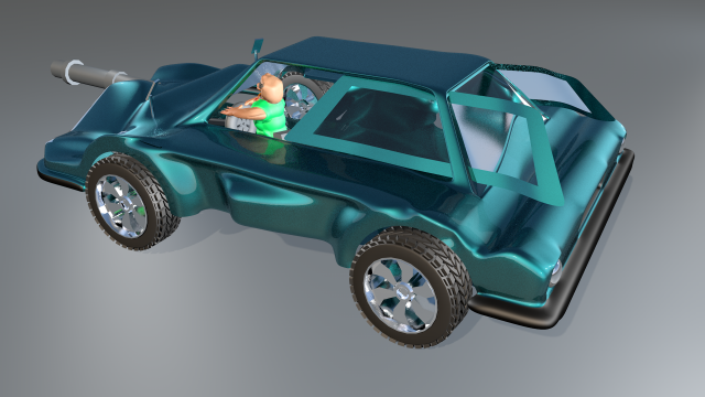 3d game car model style six 3D Model in Concept 3DExport