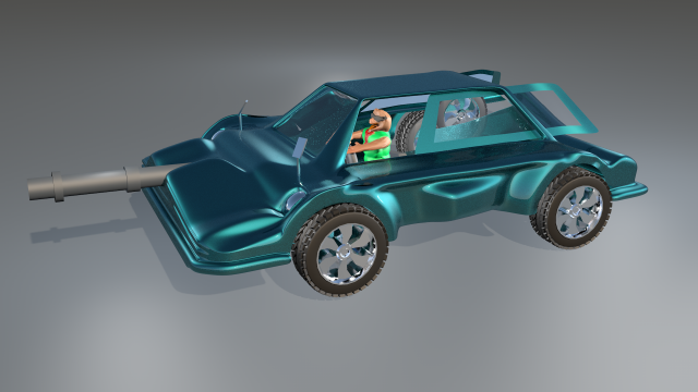 3d game car model style six 3D Model in Concept 3DExport