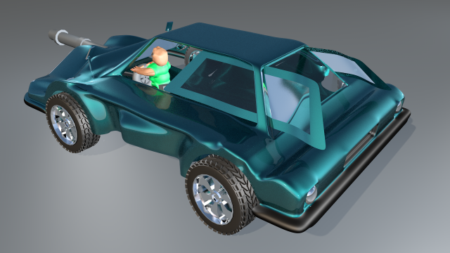 3d game car model style six 3D Model in Concept 3DExport