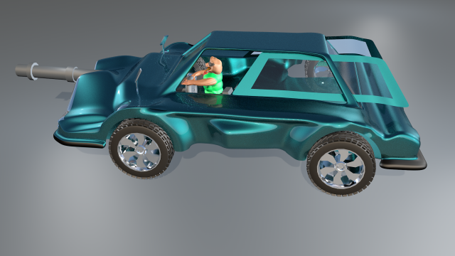 3d game car model style six 3D Model in Concept 3DExport
