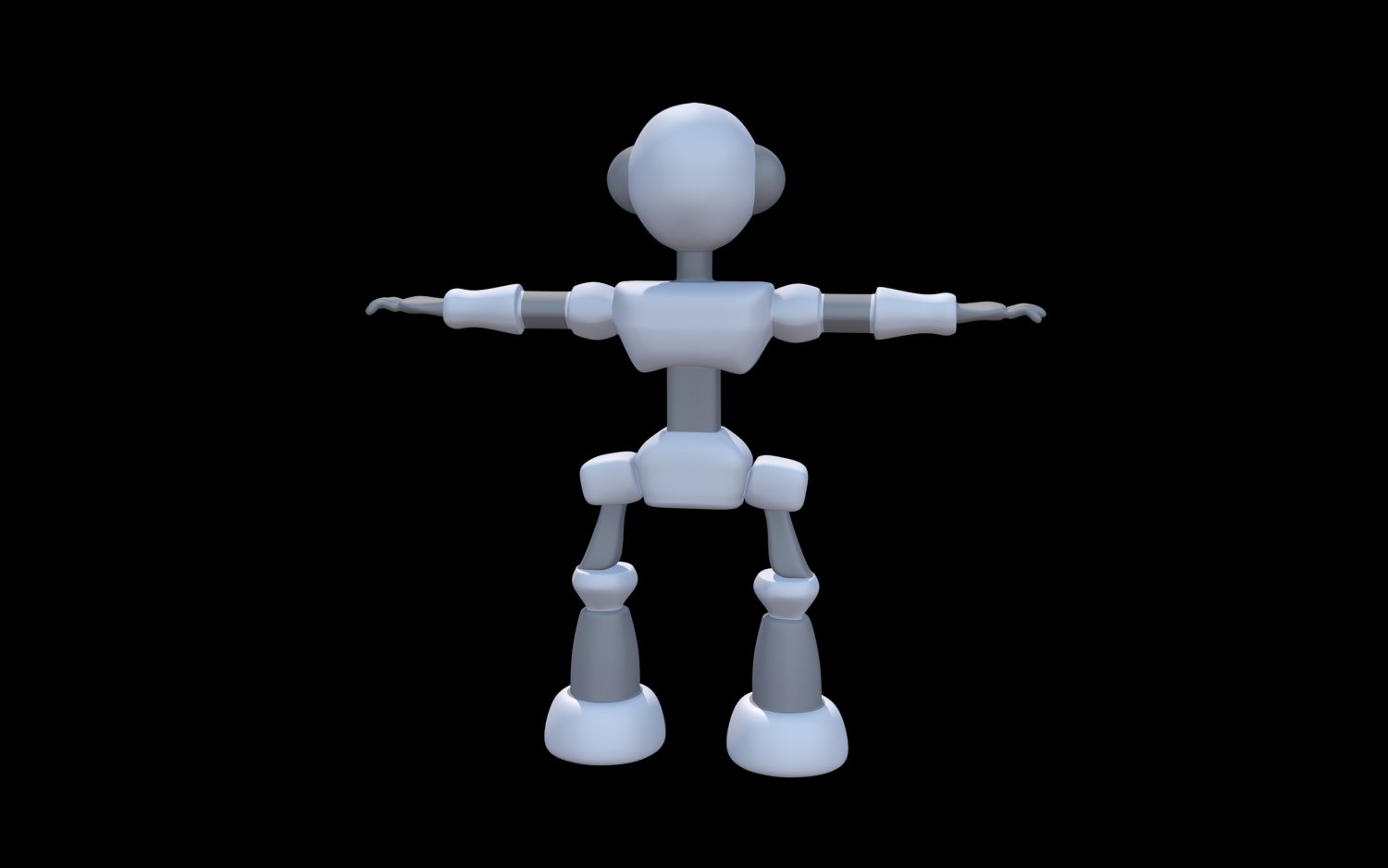 Cartoon Robot 3D Model in Robot 3DExport