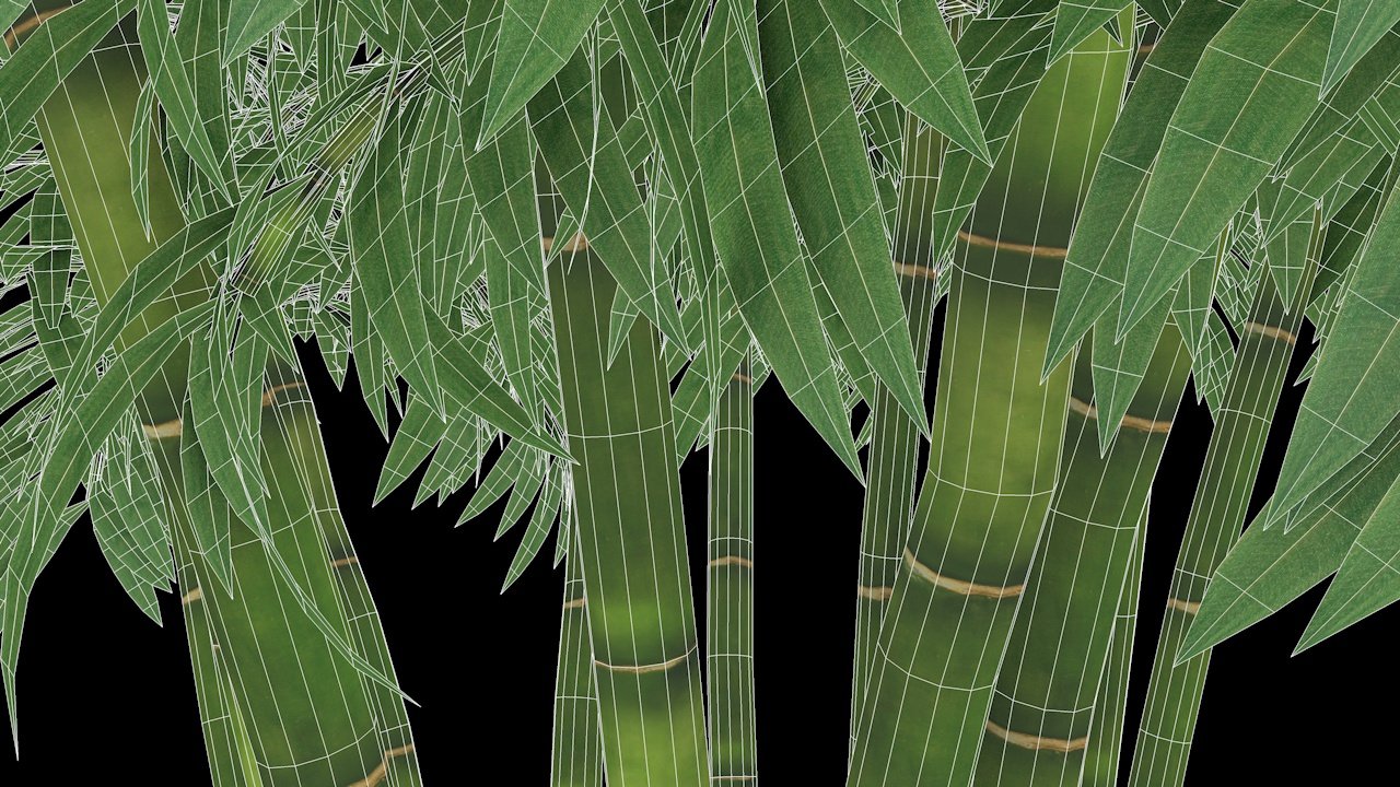 bamboo low-poly 3D Models in Tree 3DExport