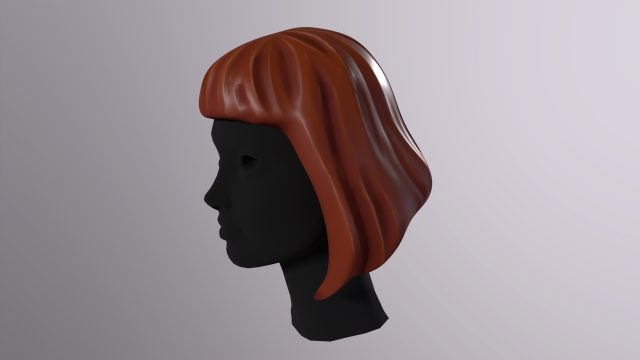 Stylized Female Hair 3D Model in Woman 3DExport