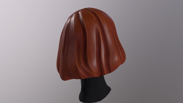 Stylized Female Hair 3D Model in Woman 3DExport