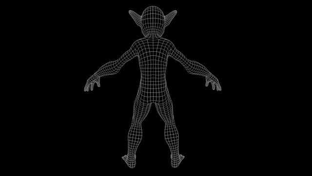 Wild Goblin with control rig I Epic skeleton 3D Model in Monster 3DExport