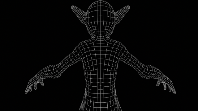 Wild Goblin with control rig I Epic skeleton 3D Model in Monster 3DExport