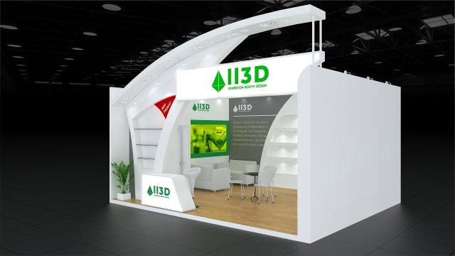 Exhibition Stall One Side Open 6X5 Modelo 3D in Exposición 3DExport