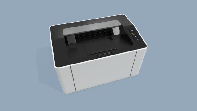 printer 3D Model in Computer 3DExport
