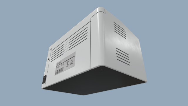 printer 3D Model in Computer 3DExport