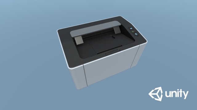 printer 3D Model in Computer 3DExport