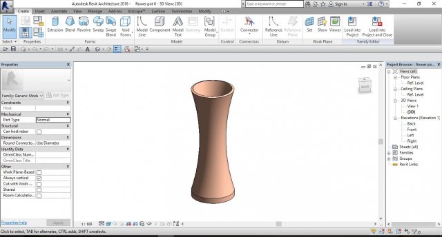 flower pot revit family pack 3D Model in Decoration 3DExport