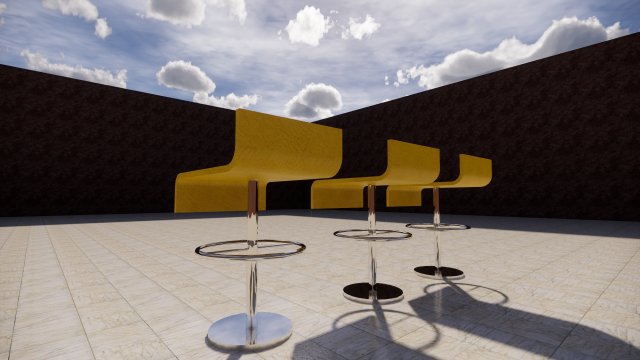 sleek bar stool revit family Modelo 3D in Taburete 3DExport