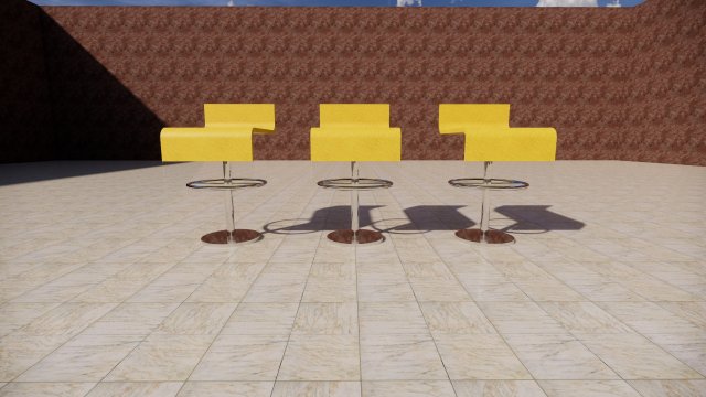 sleek bar stool revit family Modelo 3D in Taburete 3DExport