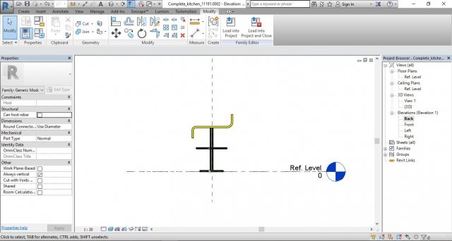 sleek bar stool revit family Modelo 3D in Taburete 3DExport