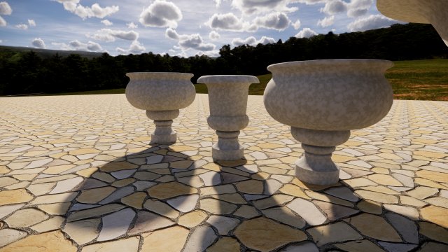 stone pot and fountain revit family 3D Model in Decoration 3DExport