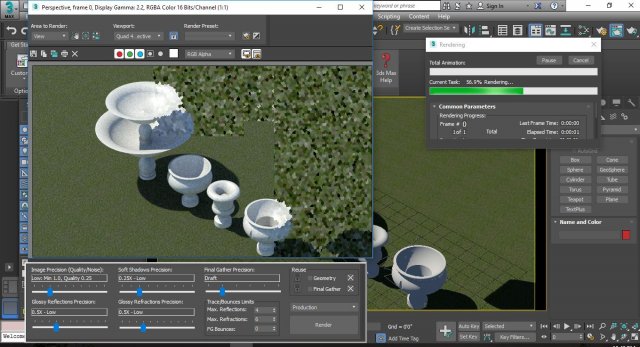 stone pot and fountain revit family 3D Model in Decoration 3DExport