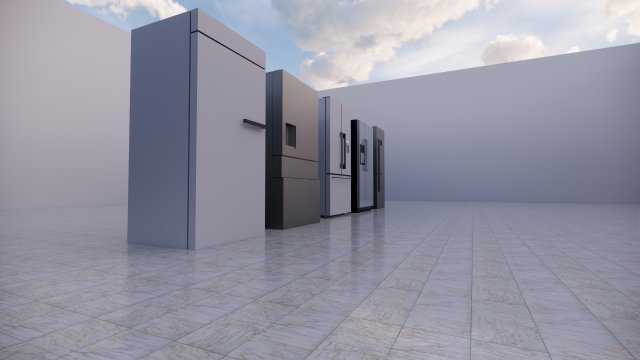 refrigerator revit family package 3D Model in Household Appliances 3DExport