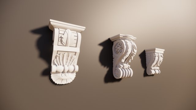roman revit family elements Modèle 3D in Decoration 3DExport