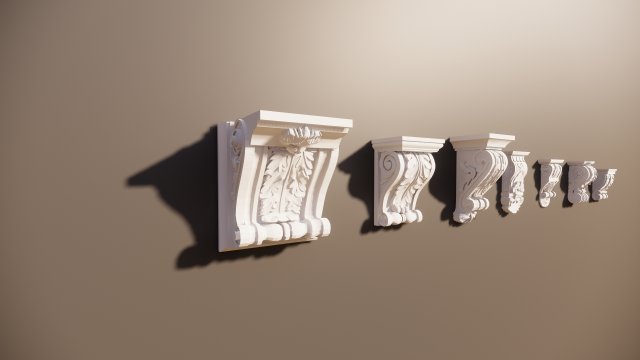 roman revit family elements Modèle 3D in Decoration 3DExport