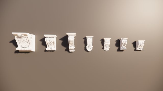roman revit family elements Modèle 3D in Decoration 3DExport