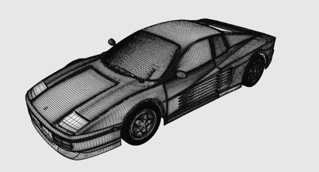 ferrari testarossa 3D Model in Sport Cars 3DExport
