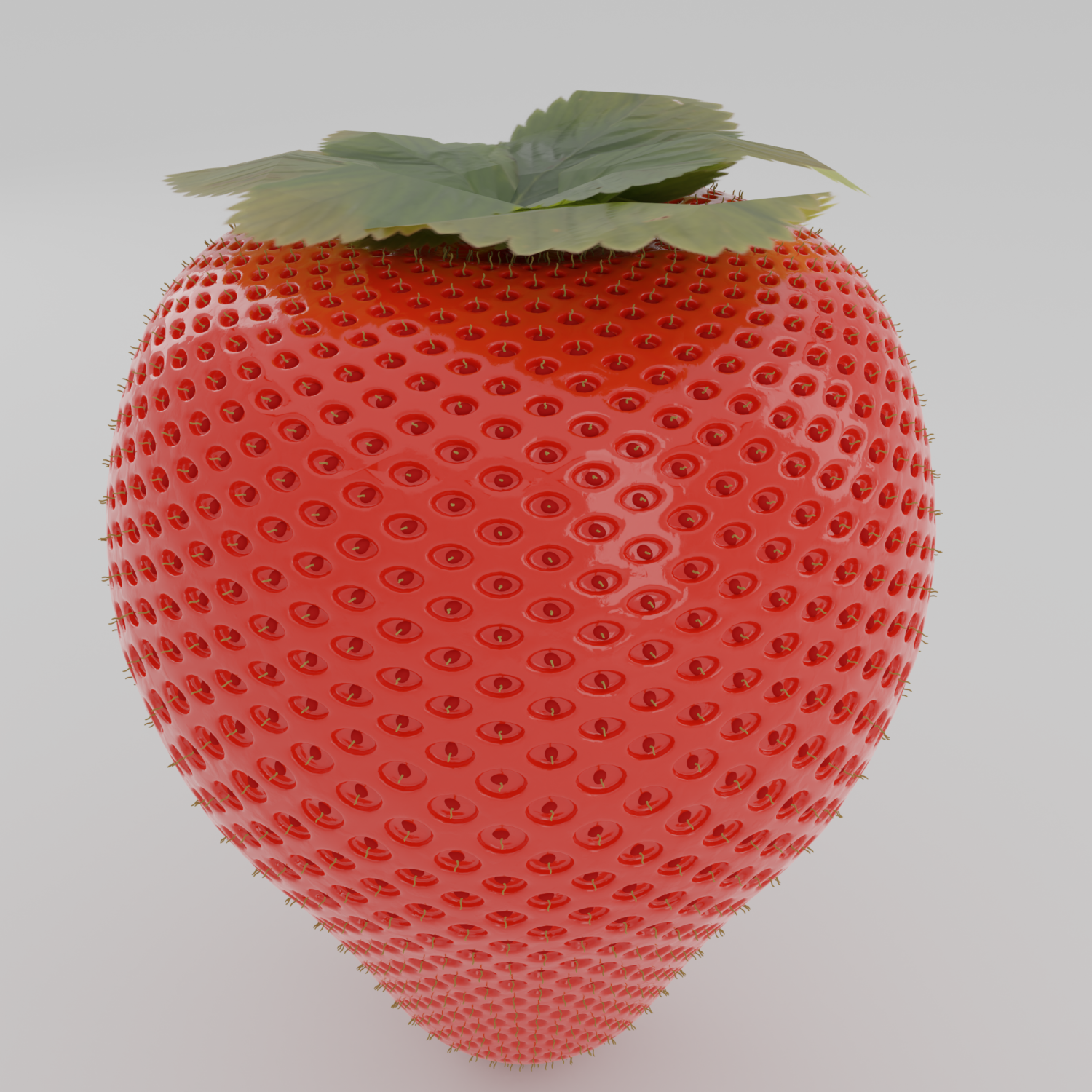 Strawberry PBR 3D Model in Fruit 3DExport