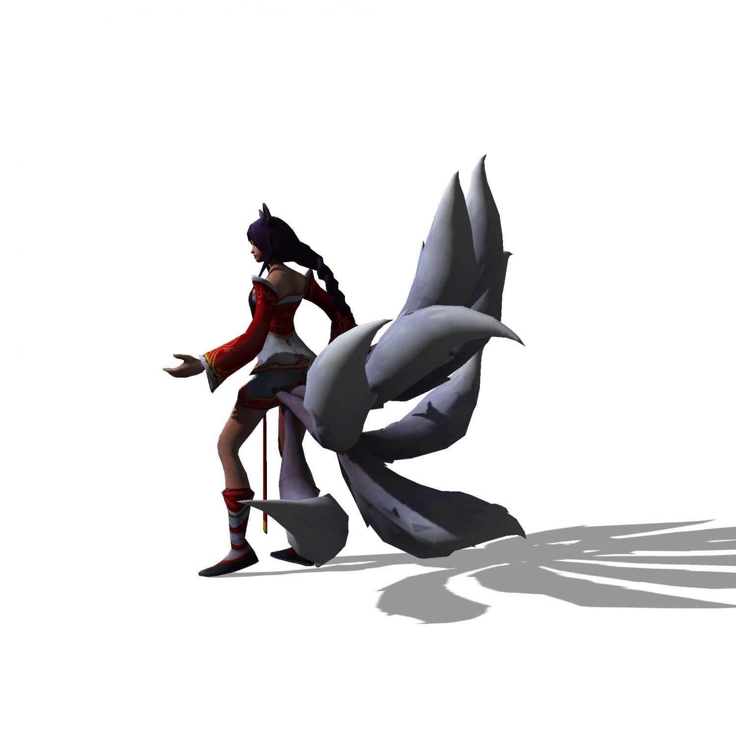 ahri league of legends 3d print model 3D Baskı Modeli in Biblolar 3DExport