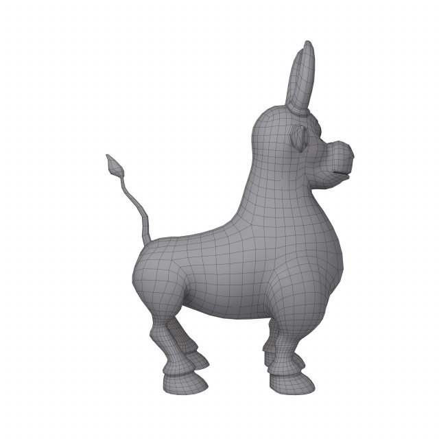 bull cartoon 3D Model in Bull 3DExport