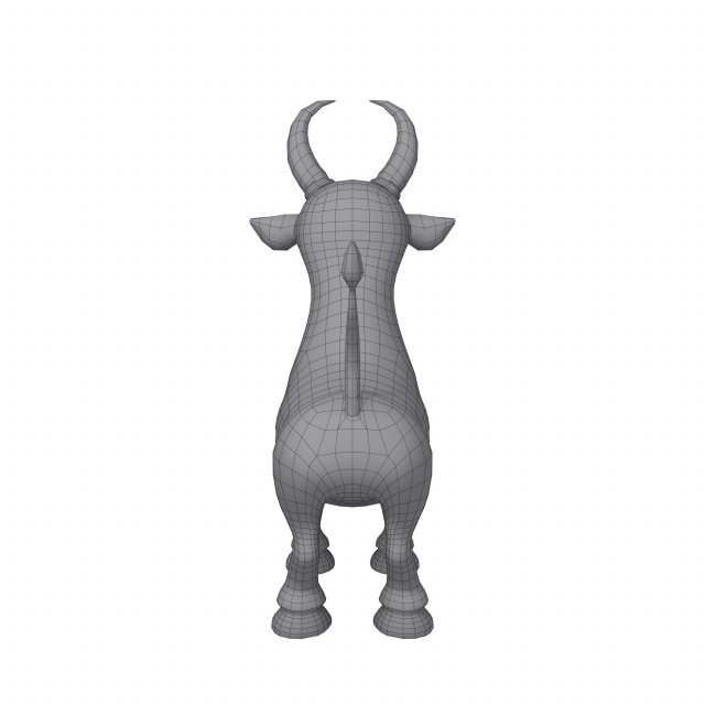 bull cartoon 3D Model in Bull 3DExport