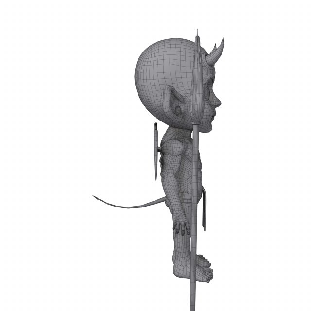 devil cartoon 3D Model in Cartoon 3DExport