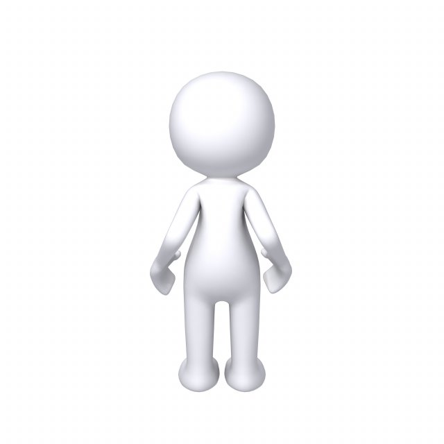 stickman character 3D Model in Man 3DExport