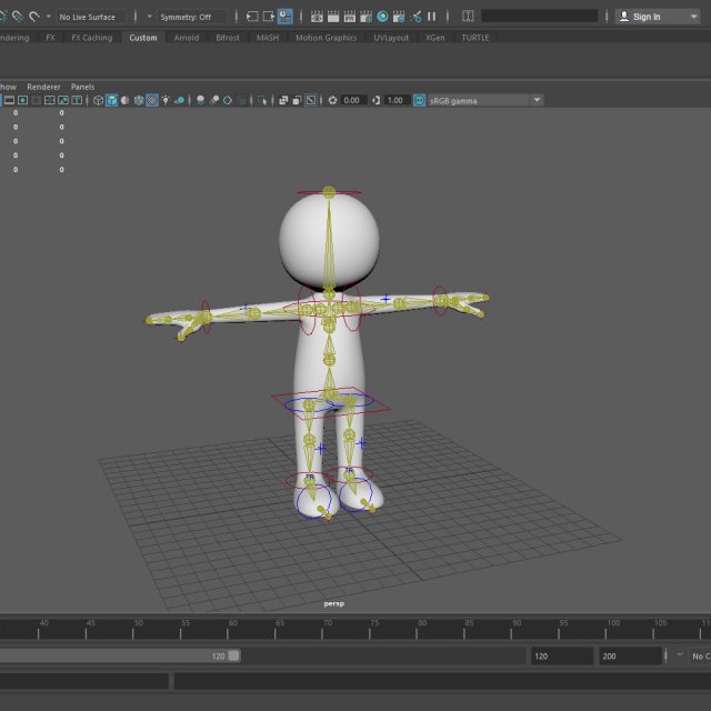 stickman character 3D Model in Man 3DExport