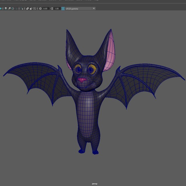 bat cartoon 3D Model in Bird 3DExport