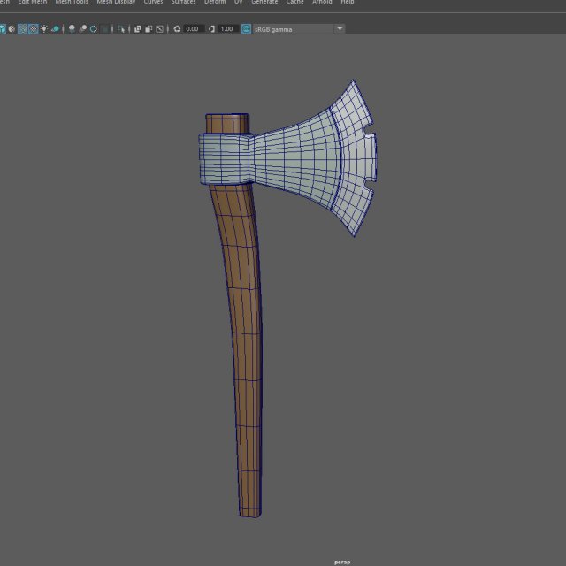 axe cartoon 3D Model in Tools 3DExport
