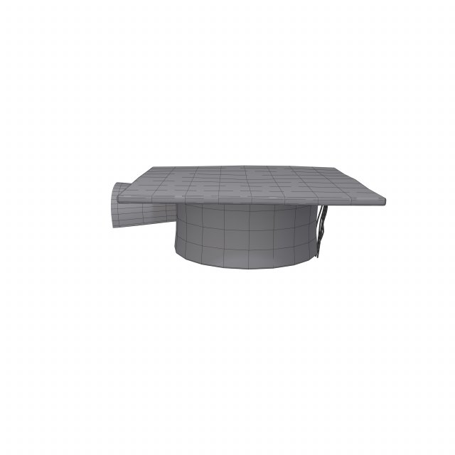 graduation cap and diploma 3D Model in Clothing 3DExport
