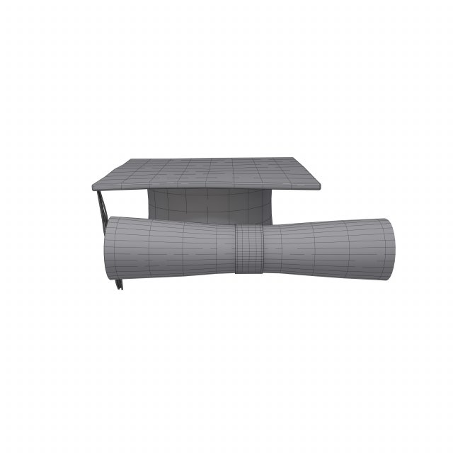 graduation cap and diploma 3D Model in Clothing 3DExport