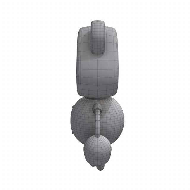 Robot 2 Cartoon 3D Model in Robot 3DExport