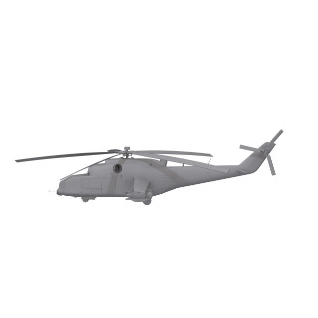 Russian military helicopter 3D Model in Helicopter 3DExport