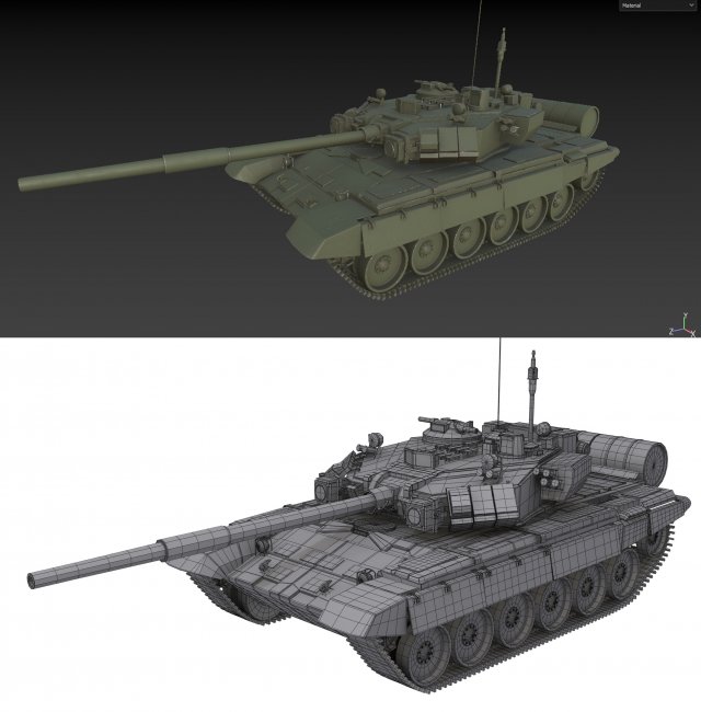 Soviet Union Tank T 84 3D Model in Tank 3DExport