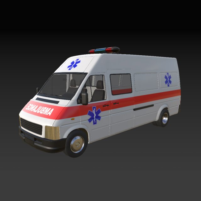 Ambulance Equipped Emergency Vehicle 3D Model in Truck 3DExport