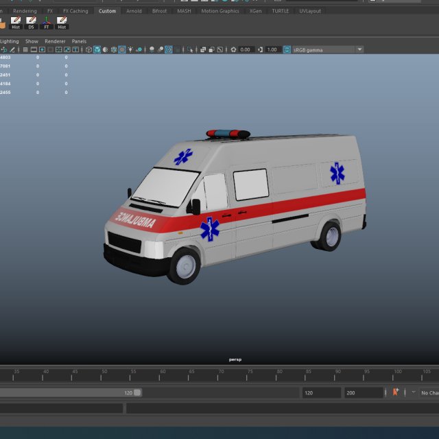 Ambulance Equipped Emergency Vehicle 3D Model in Truck 3DExport
