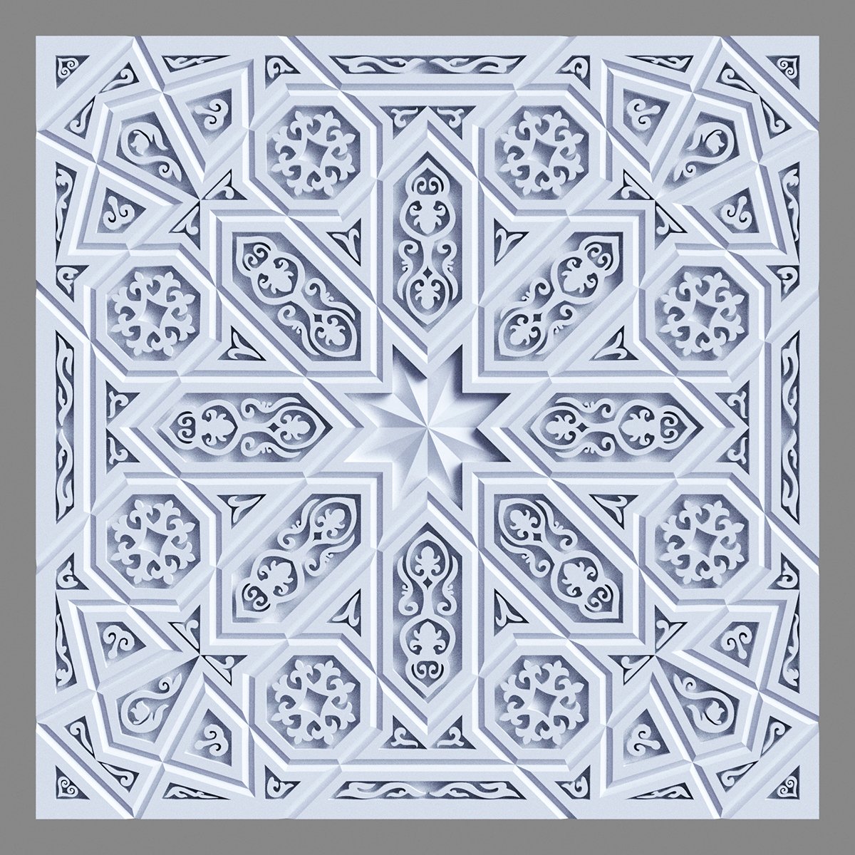 decorative panel with ornament 3D Models in Decoration 3DExport
