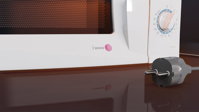 lg iwave microwave oven 3D Model in Household Appliances 3DExport