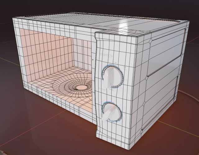 lg iwave microwave oven 3D Model in Household Appliances 3DExport
